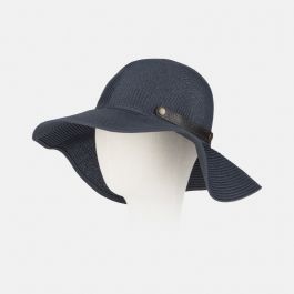 National Trust Foldable Hat with Leather Clasp, Navy| National Trust Shop