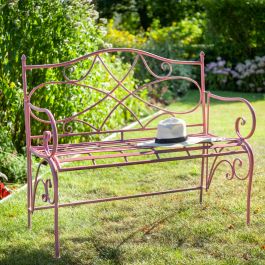 Ascalon Folding Bench, Rose | National Trust Shop