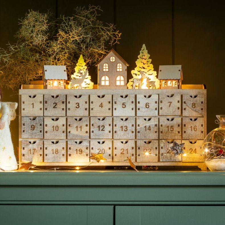 LED Wooden Advent Calendar | Christmas | National Trust Shop